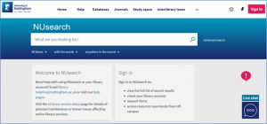NUsearch upgrade: live chat, improved searching and more - Library Matters