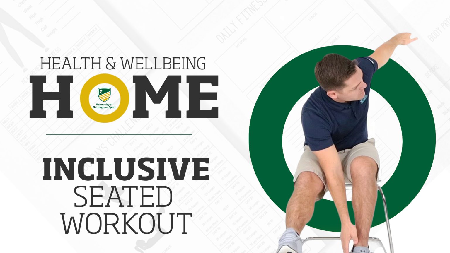 Inclusive workout series | Seated exercises - Sport at UoN